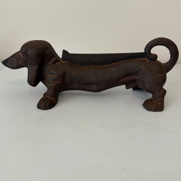 Other | Vintage Cast Iron Dachshund Boot Scraperdoorstop | Poshmark